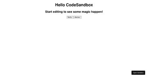 React Toastify Toast Codesandbox