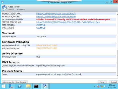 Jabber Mra Softphone Status Not Connected Cisco Community