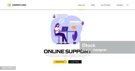 방문 페이지 템플릿 웹 사이트 배너 광고 및 마케팅 자료 온라인 광고 비즈니스 프레젠테이션 등에 대한 온라인 지원 개념 벡터