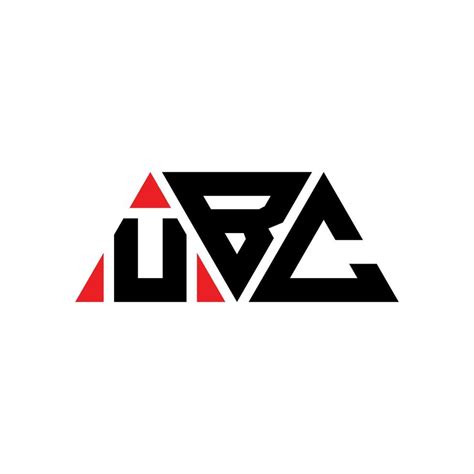 Ubc Triangle Letter Logo Design With Triangle Shape Ubc Triangle Logo