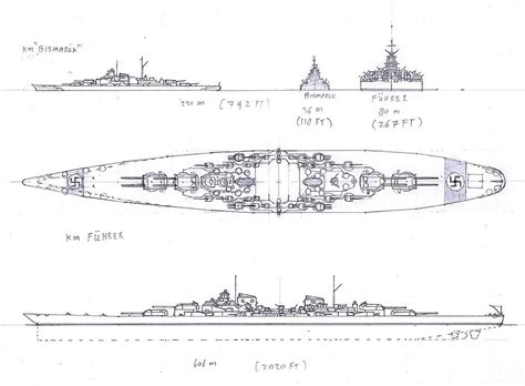 The H 45 Battleship Concept Another Behemoth Made By Hitler By