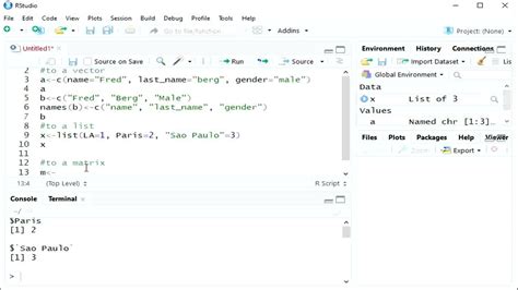 how to assign names to a vector a list and a data frame in r youtube