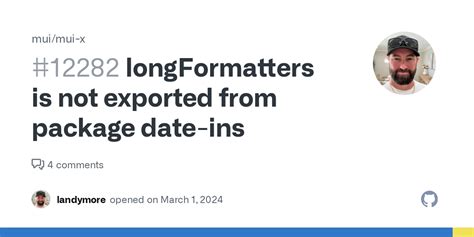 Longformatters Is Not Exported From Package Date Ins · Issue 12282