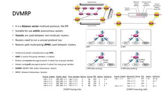Distance Vector Multicast Routing Protocol DVMRP Presentation PDF