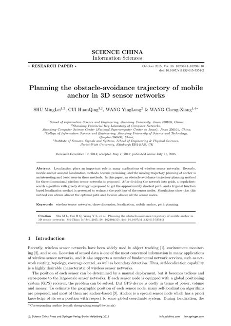 [pdf] Planning The Obstacle Avoidance Trajectory Of Mobile Anchor In 3d