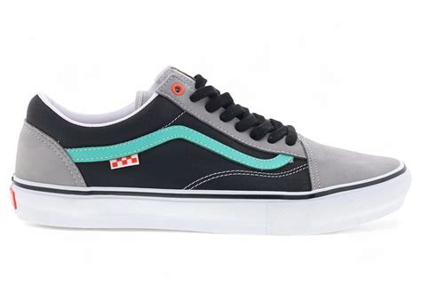 Vans Skate Old Skool Grey Black Aqua Mens Vn0a5fcbapd Us