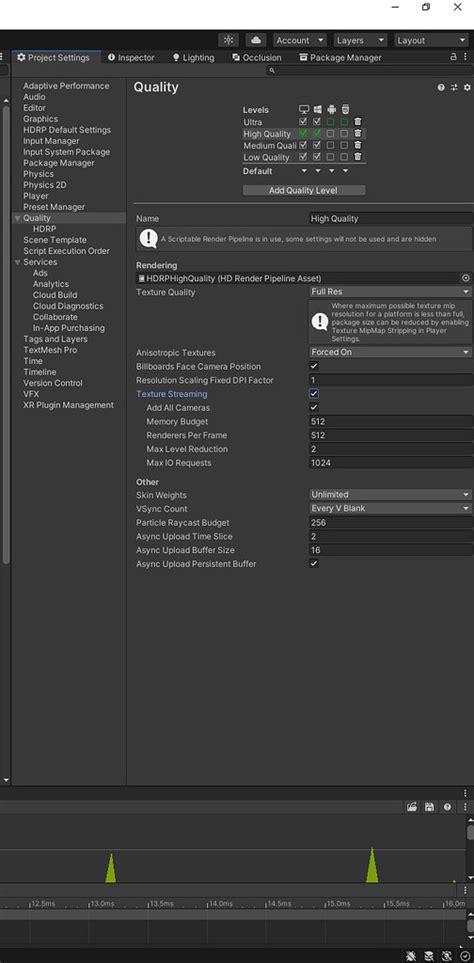 Where Do I Find Shadow Quality Settings In Unity 20203 Unity Engine