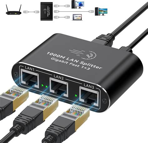 ethernet splitter 1 to 3 1000mbps internet cable nepal ubuy