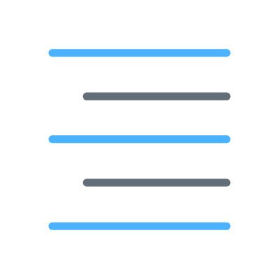 Align Text Right Flat Wired Lordicon