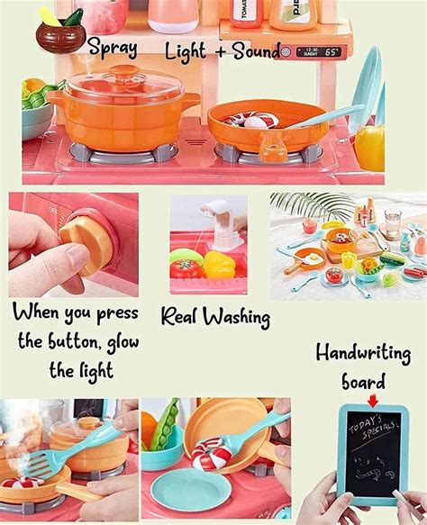 Plastic Kitchen Sets 42pcs Toyplay Cooking Set Modern Kitchen Set