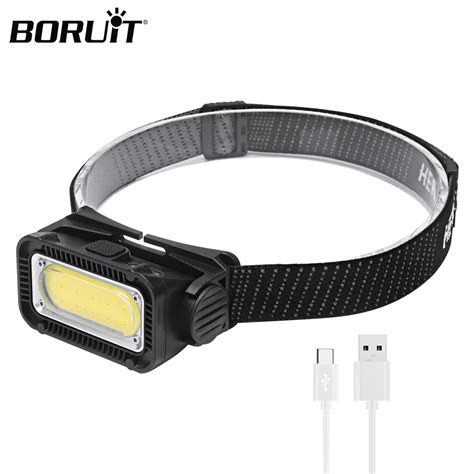 Boruit K371 Led Headlamp Red Light 180 Rotation Waterproof Type C