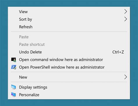 Add PowerShell And CMD Admin To The Windows Context Menu ScribbleGhost