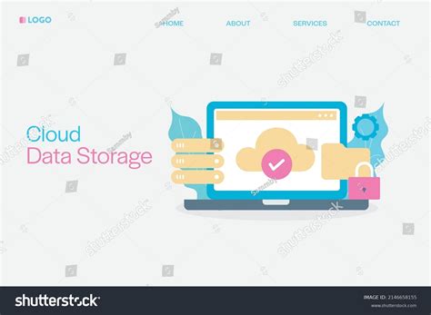 Cloud Storage Cloud Computing Cloud Storage Stock Vector Royalty Free