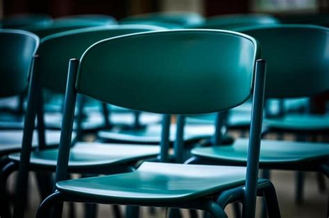 Premium Photo School Interior Of Empty Class Room With Board And Seat