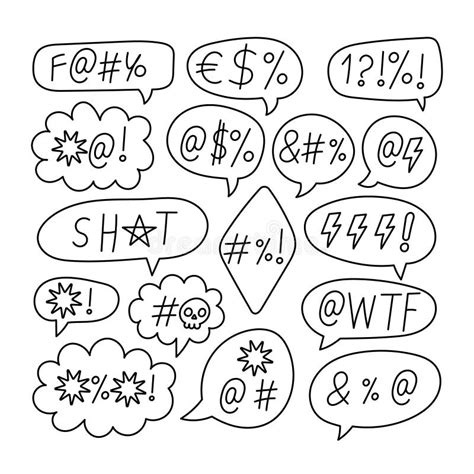 Comic Swear Speech Bubbles Stock Illustrations 114 Comic Swear Speech Bubbles Stock