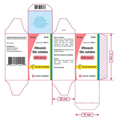Dailymed Ofloxacin Ofloxacin Otic Solution Drops Ofloxacin