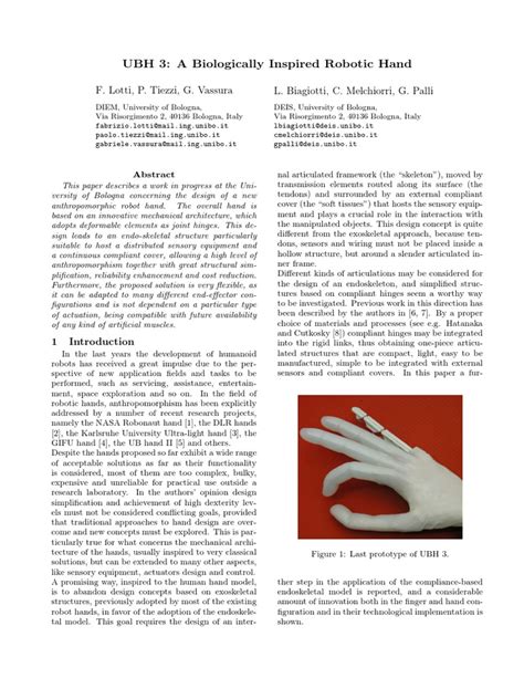 Ubh 3 A Biologically Inspired Robotic Ha Pdf Sensor Finger