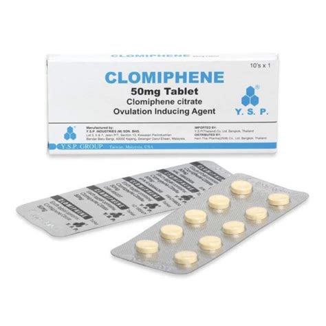 Clomiphene Citrate Drug Clomid 50mg Tablets For Male Infertility