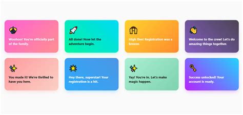 Registration Successful Message Examples You Can Use