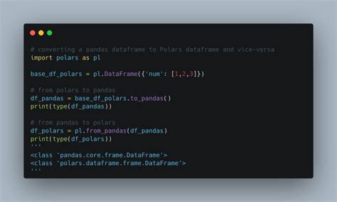 Yuki Kakegawa On Linkedin Polars Can Convert A Pandas Dataframe To A