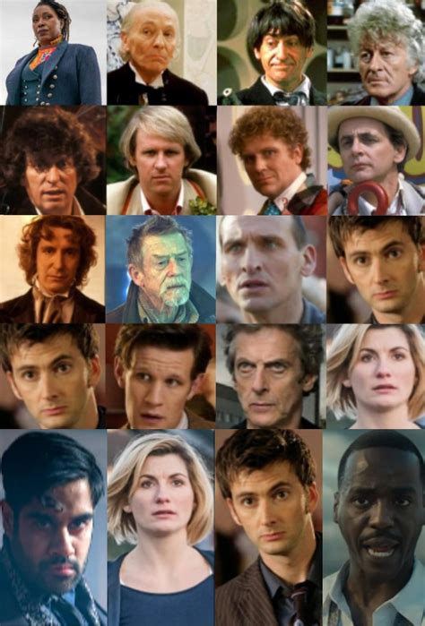 The Faces Of The Doctor R Doctorwhumour