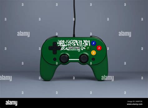 3d Illustration Joystick Gamepad Game Console Or Game Controller With