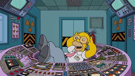 Homer Simpson Sleeping At Work