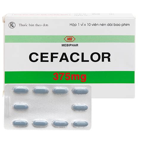 Thuốc Cefaclor Mediphar 375mg điều Trị Nhiễm Khuẩn đường Hô Hấp