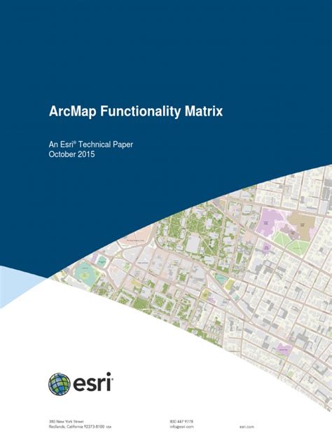 arcmap functionality matrix pdf arc gis map