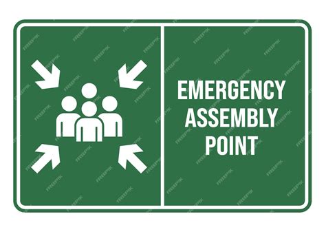 Premium Vector Emergency Assembly Point Print Ready Sign Vector Premium Vector Emergency Assembly Point Print Ready Sign Vector