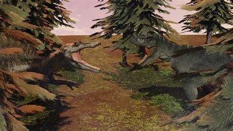 Camp Cretaceous Spinosaurus Vs T Rex By Stylizedfnafpack On Deviantart