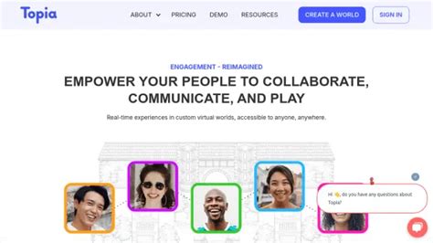 Topia Empower Your People To Collaborate Communicate And Play