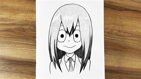 How To Draw Tsuyu Asui Froppy From My Hero Academia Anime Drawing