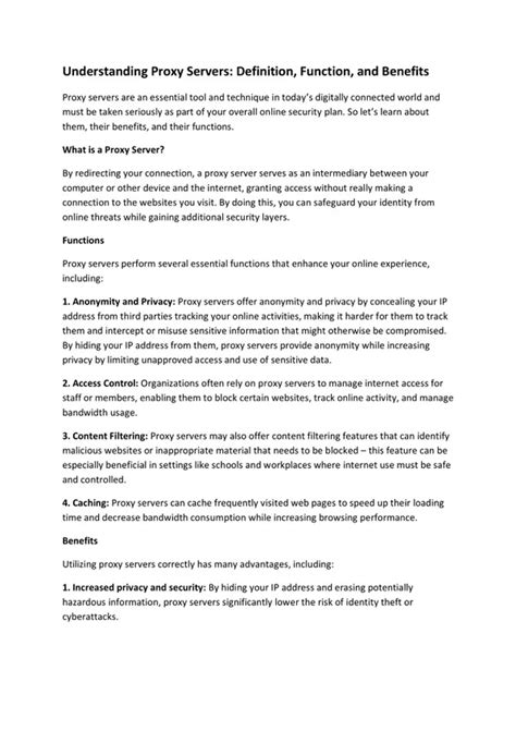 Ppt Understanding Proxy Servers Powerpoint Presentation Free Download Id 12139113