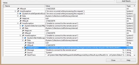 C Wcf Data Service Is Not Accessible From Remote Server Stack Overflow