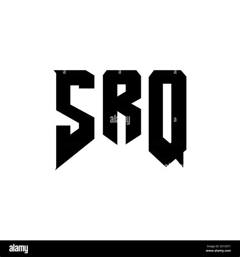 Srq Letter Logo Design For Technology Company Srq Logo Design Black