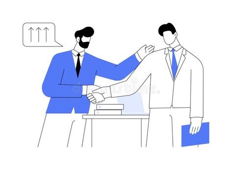 Getting Supervising Position Isolated Concept Vector Illustration Stock