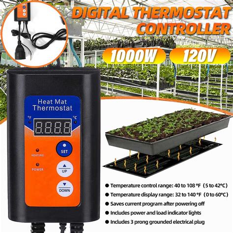 Digital Heat Mat Temperature Controller Hydroponic Grandado