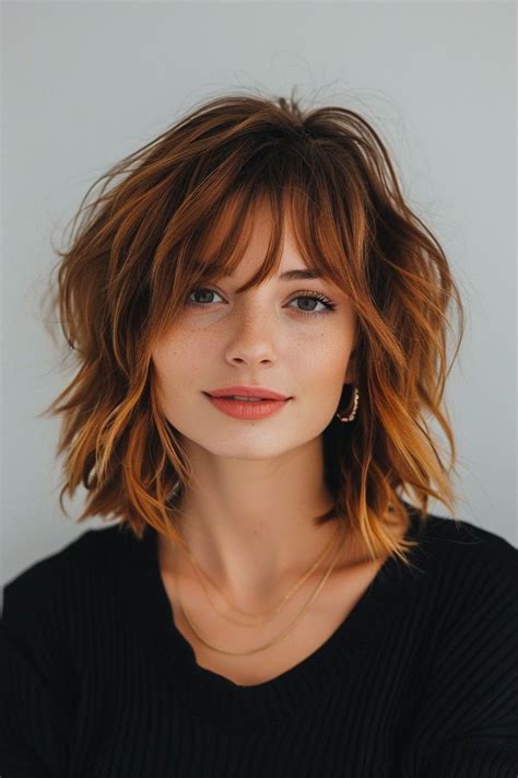 13 Shoulder Length Bobs With Bangs That Make A Statement Hair Styles