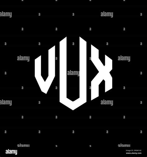 Vux Letter Logo Design With Polygon Shape Vux Polygon And Cube Shape