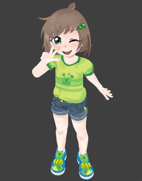 3d Model Of Vtuber Lily Hopkins By Iproe On Deviantart