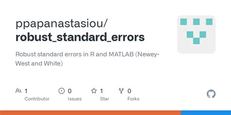 Github Ppapanastasiourobuststandarderrors Robust Standard Errors