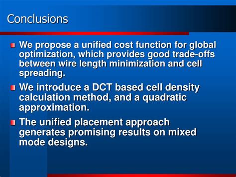 Ppt Unified Quadratic Programming Approach For Mixed Mode Placement