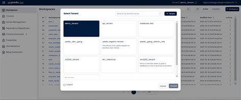 Tenant Yeedu Documentation