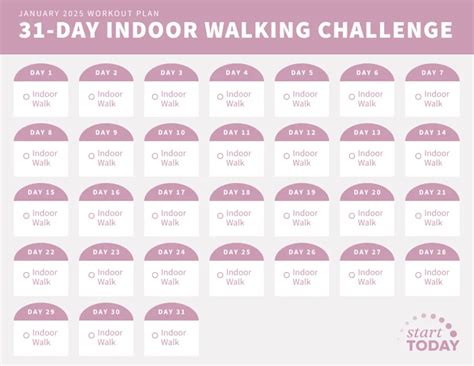 A 31 Day Indoor Walking Challenge That Will Make Moving A Habit In Just