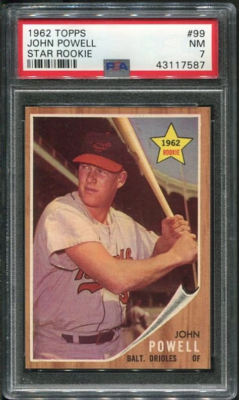 1962 Topps 99 John Powell Star Rookie Psa 7 43117587 All Star