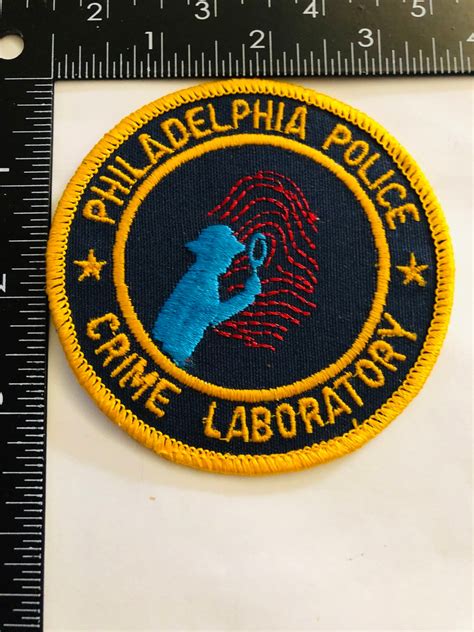 Philadelphia Police Crime Lab Unit Patch