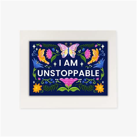 Roksaan Mounted Print Im Unstoppable