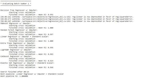 regression analysis using evalml framework data science prophet