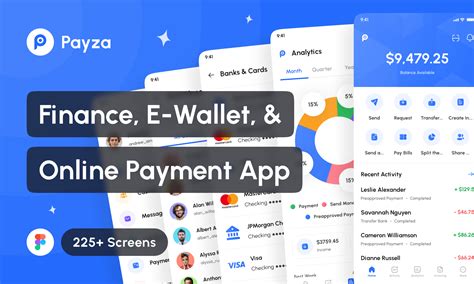 Payza Finance E Wallet Online Payment App UI Kit Figma